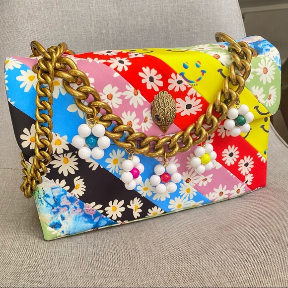 Kurt Geiger | Bags | Kurt Geiger London Kensington Floral Rainbow Bag ...